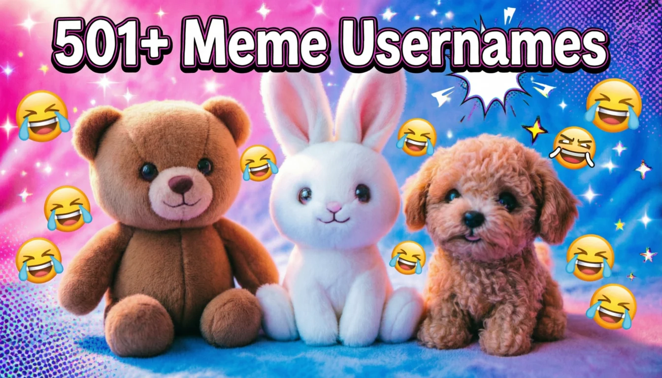 501+ Meme Usernames (Funny, Viral & Creative Meme Name Ideas for 2026)