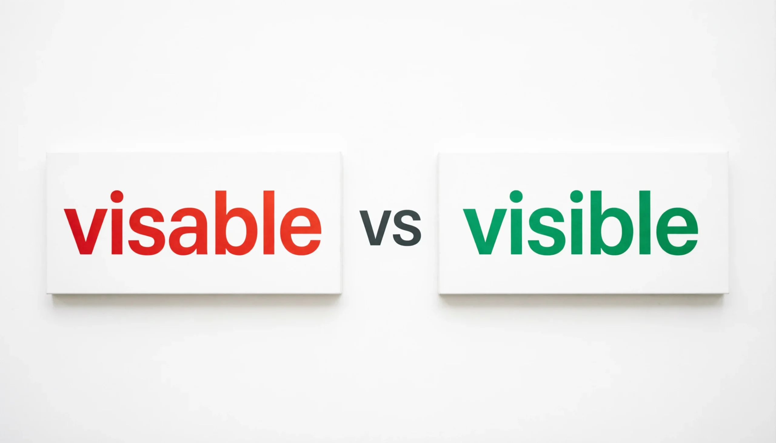 Visable vs Visible: Which Spelling Is Correct? (Easy Guide to Avoid ...